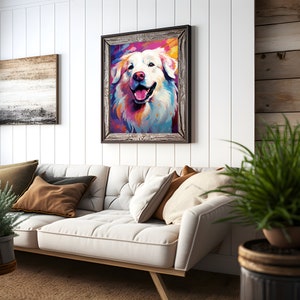 Great Pyrenees Gifts Pop Art Prints, Canvas, Digital File, Great ...