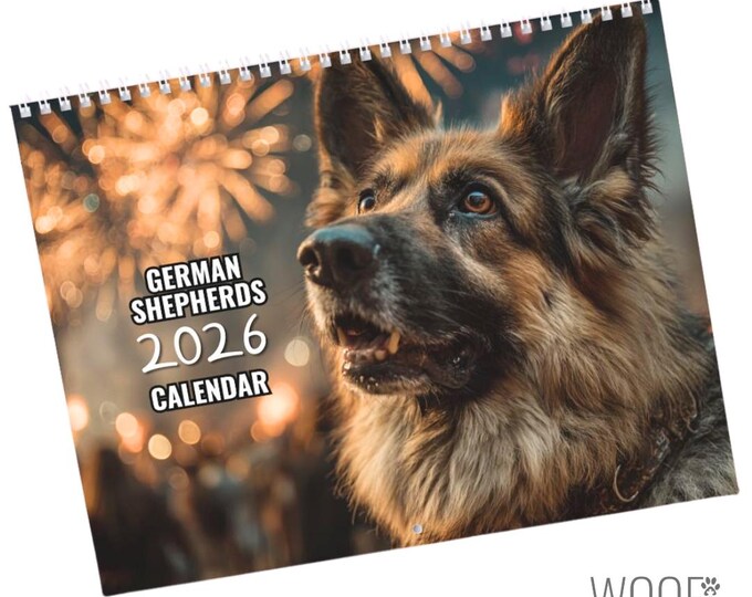 German Shepherd 2026 A3 Calendar - Etsy