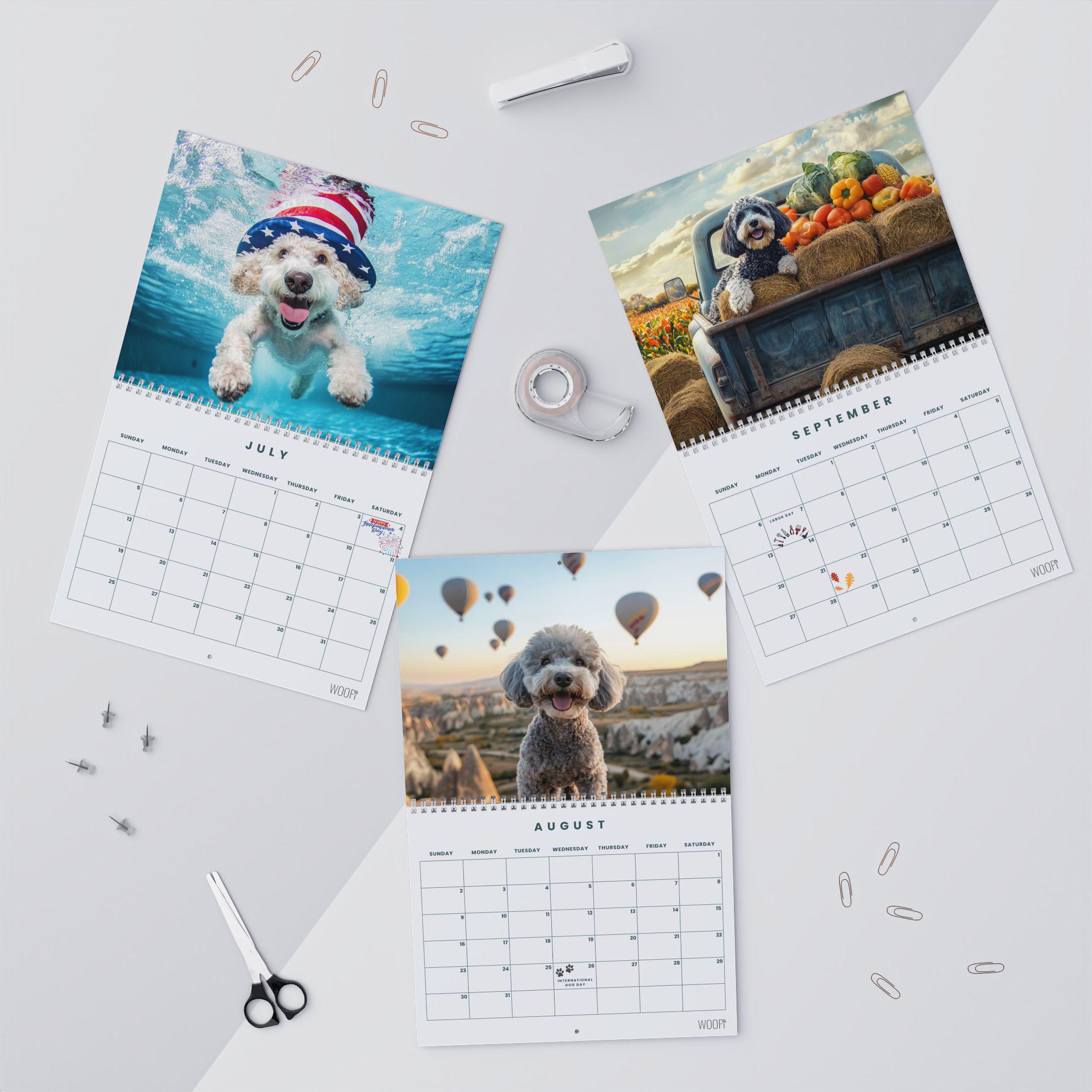 Sheepadoodle Dog Calendar 2026 : Desktop and Wall Calendar Options ...