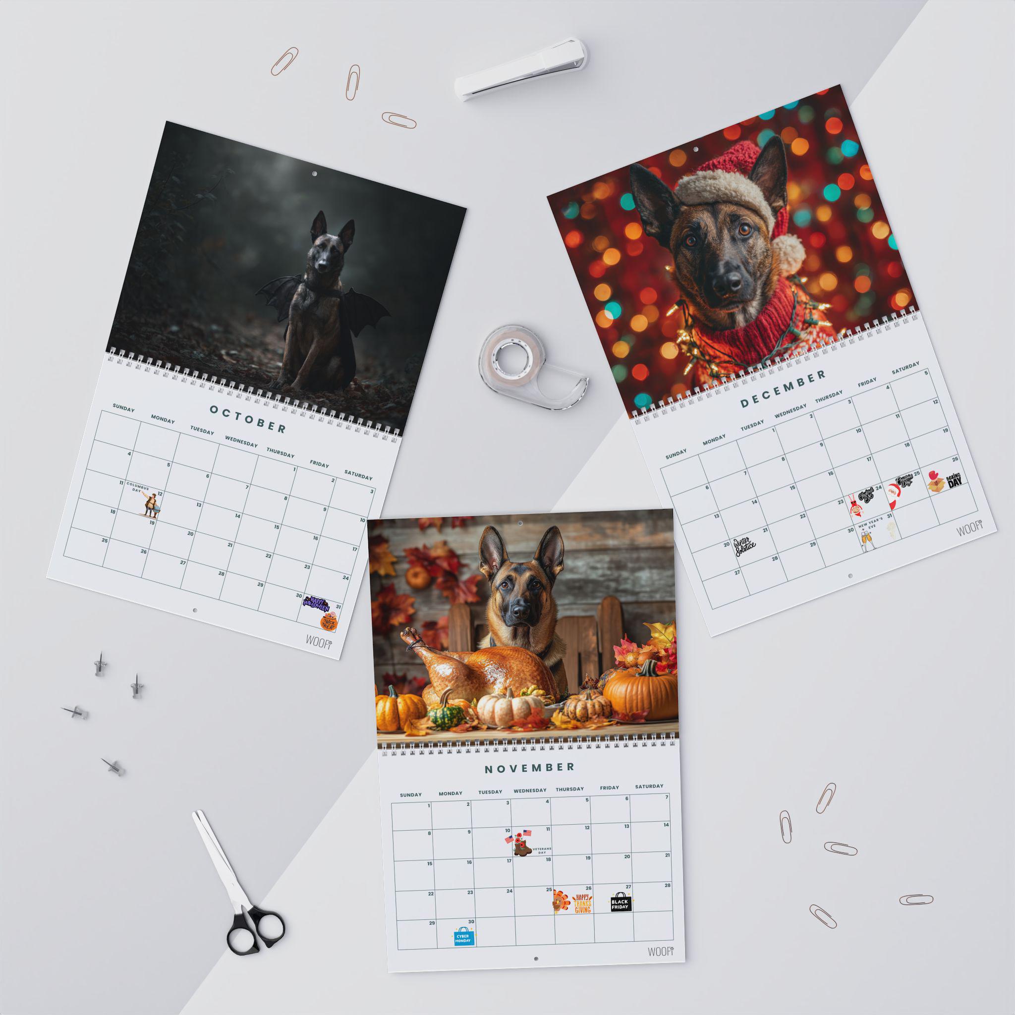 Belgian Malinois Dog Calendar 2026 : Desktop and Wall Calendar Options ...