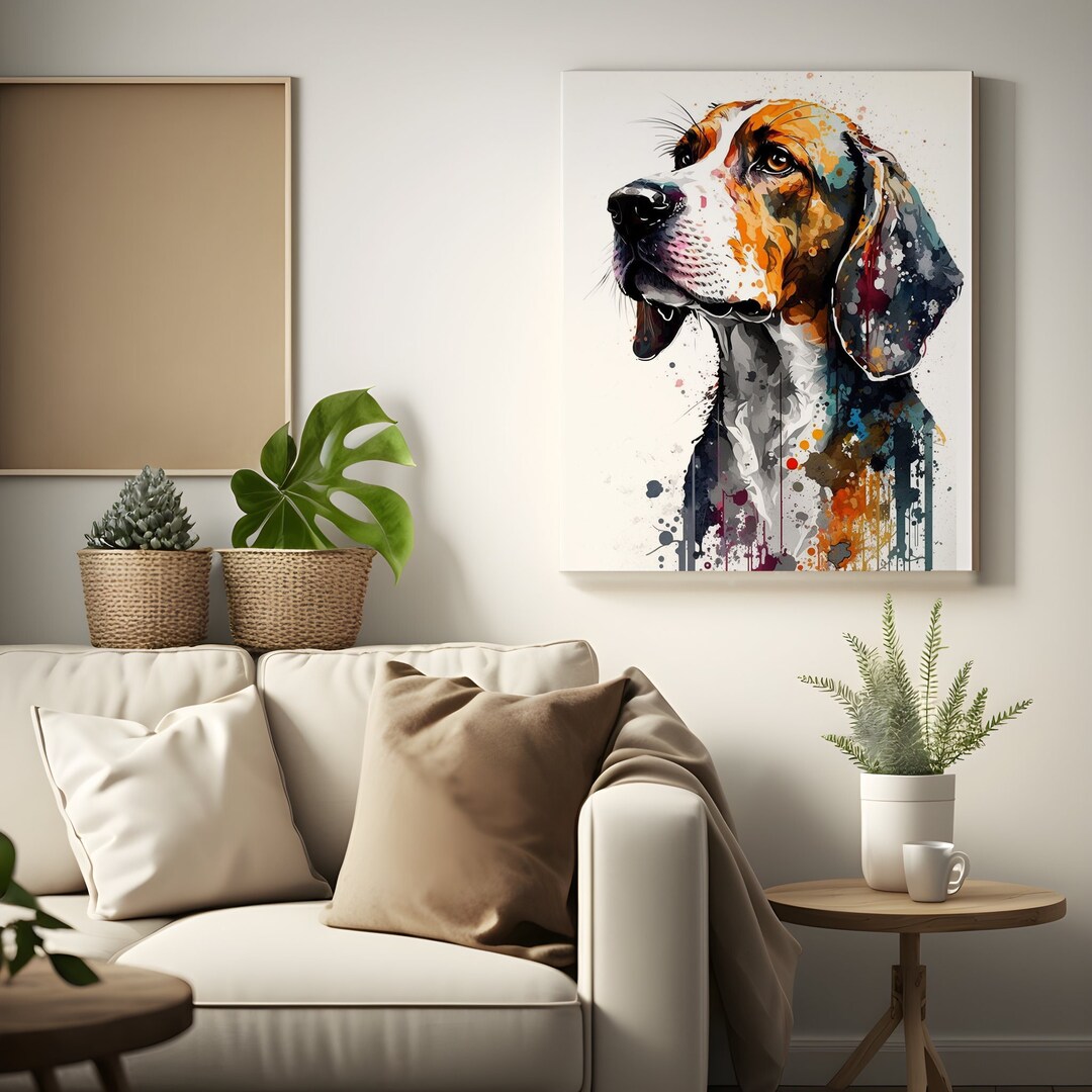 Foxhound Gifts, Foxhound Watercolor Prints, Foxhound Canvas, Digital ...