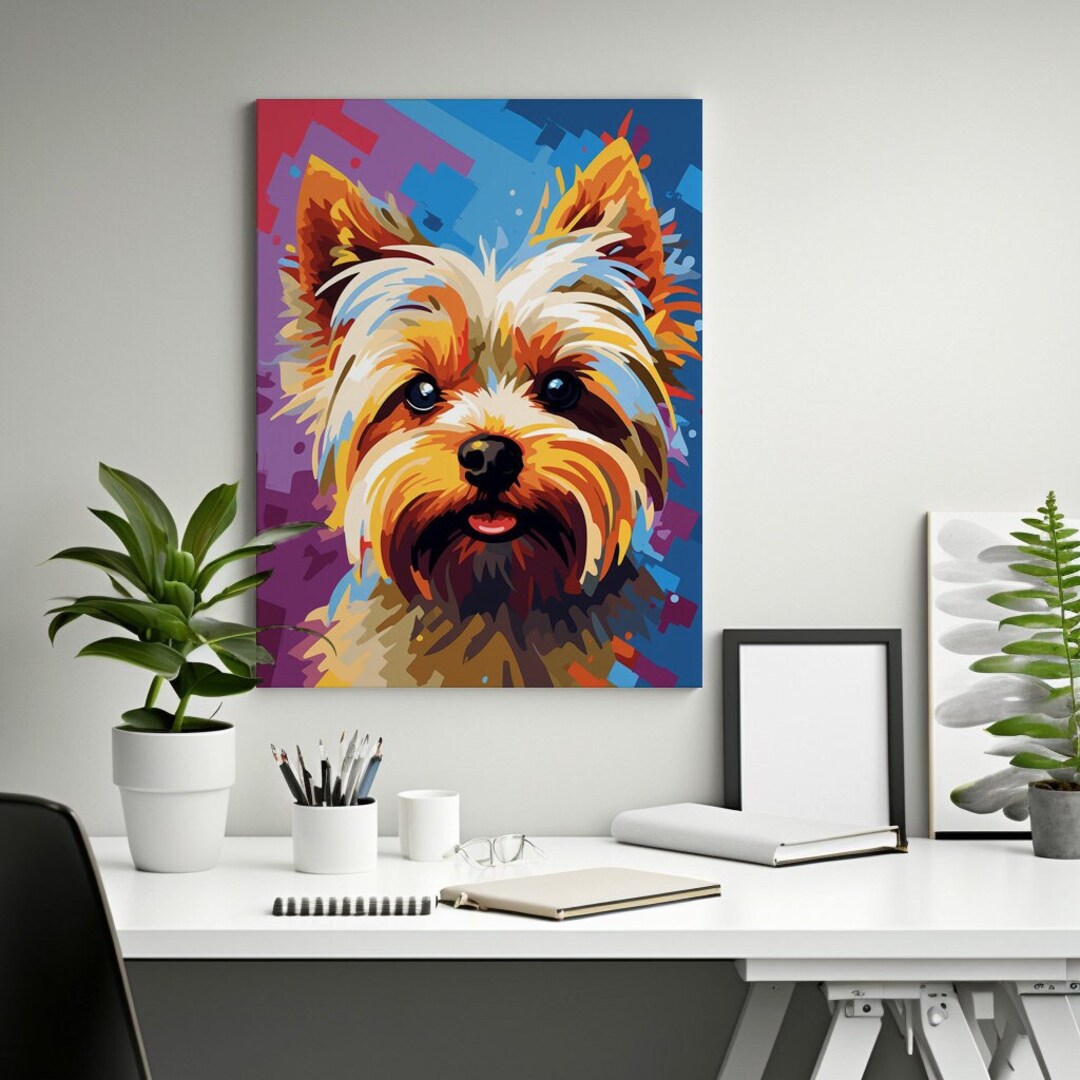 Yorkshire Terrier Gifts, Yorkie Art, Dog Pop Art, Yorkie Portrait ...