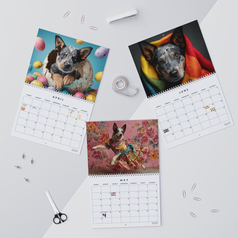 Australian Cattle Dog Calendar 2026 : Desktop and Wall Calendar Options ...