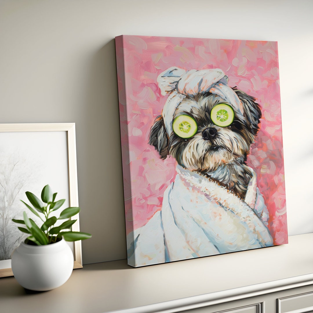 Shih Tzu Gifts, Shih Tzu Dog Spa, Dog Groomers Gifts, Shih Tzu Prints ...