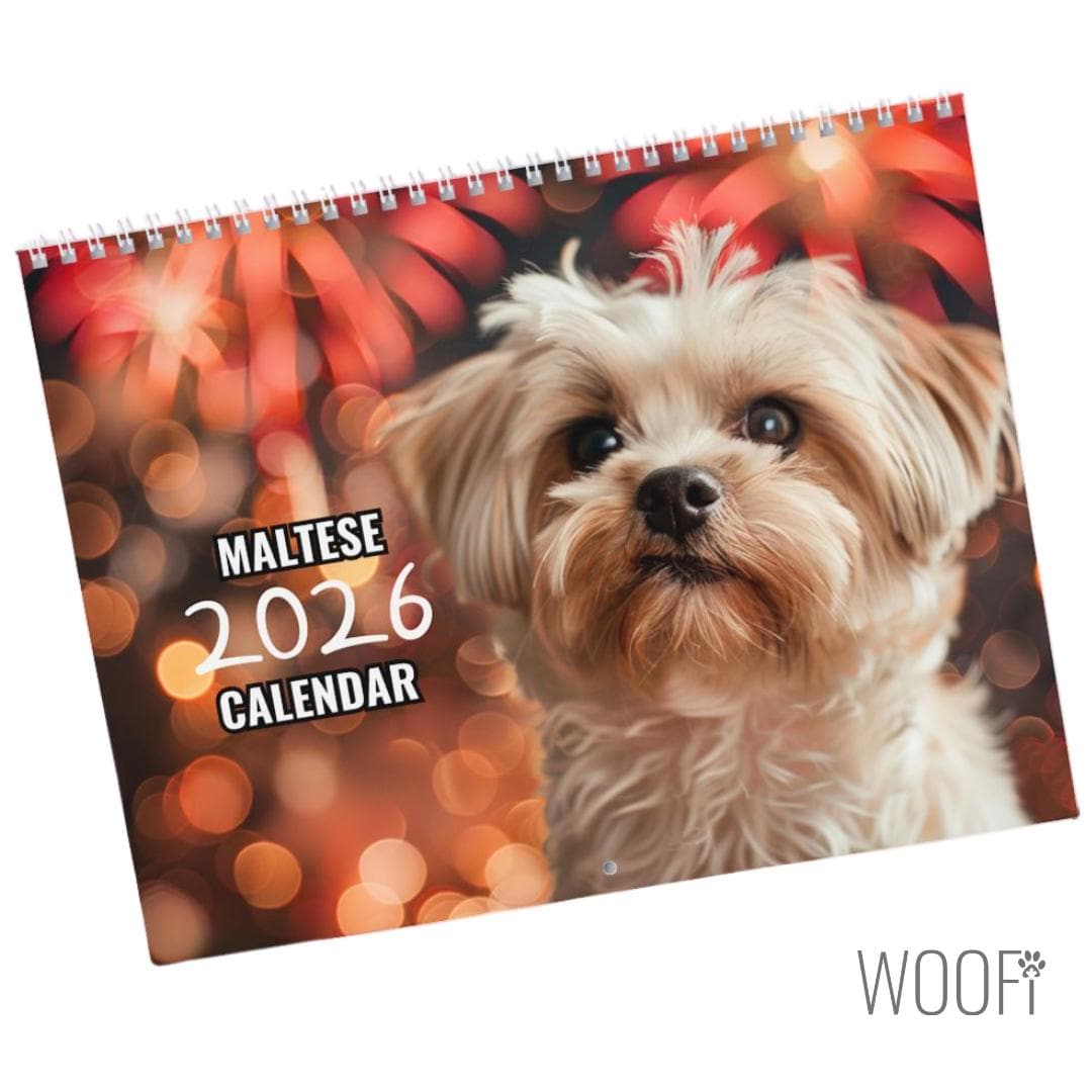 Maltese Dog Calendar 2026 : Desktop and Wall Calendar Options, Supports ...