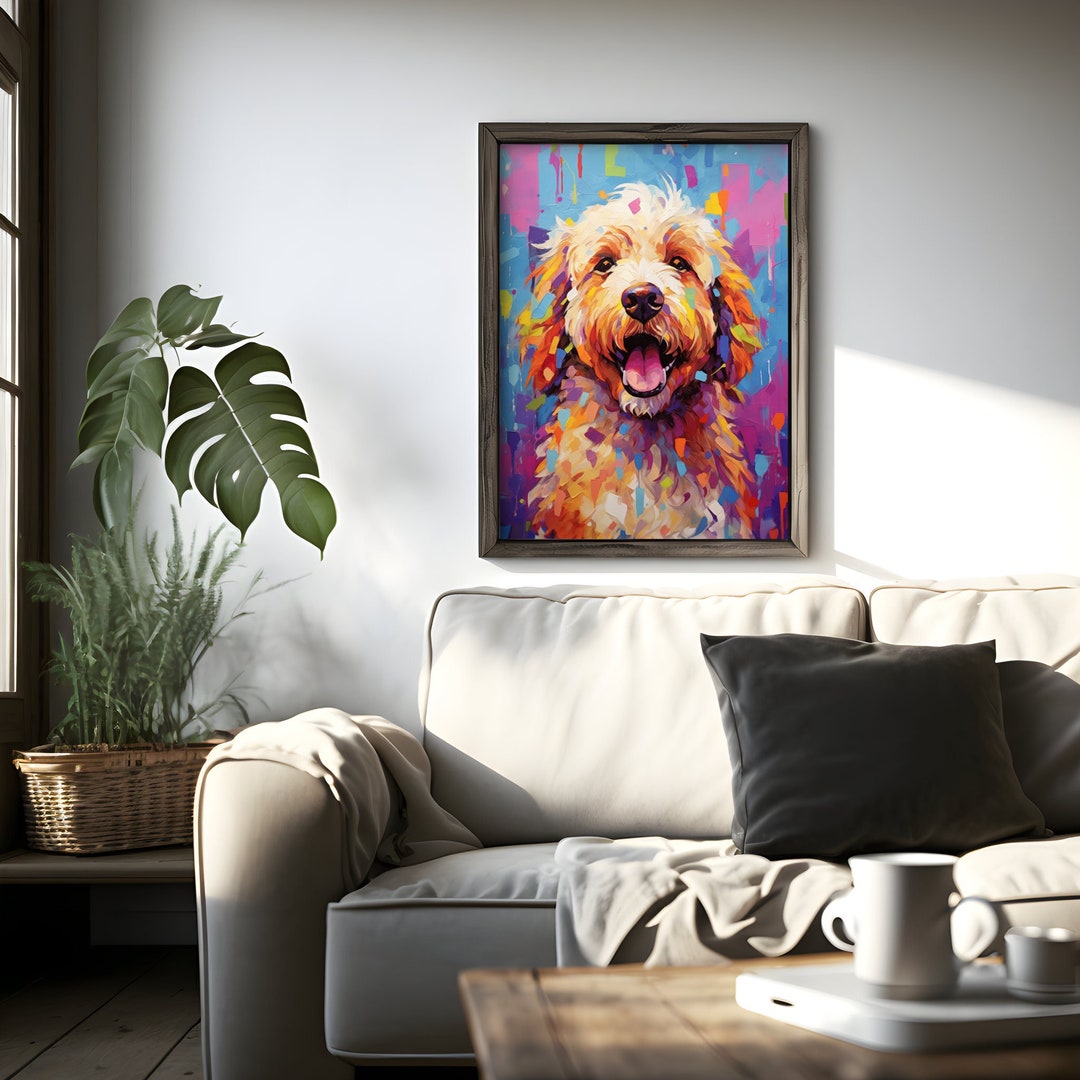 Goldendoodle Gifts Pop Art Prints, Goldendoodle Canvas, Digital File ...