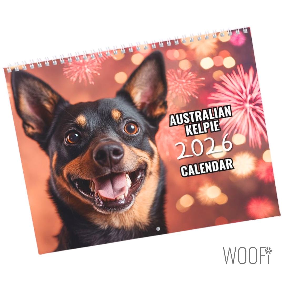 Australian Kelpie Dog Calendar 2026 : Desktop and Wall Calendar Options ...