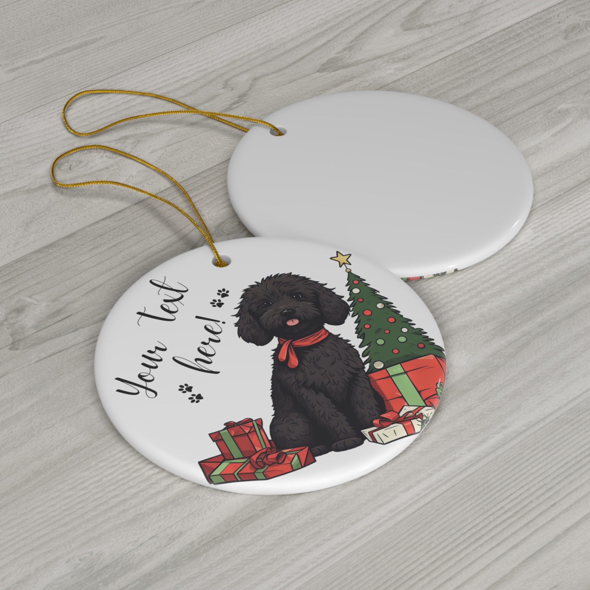 Labradoodle Gift, Labradoodle Christmas Tree Ceramic Ornament ...