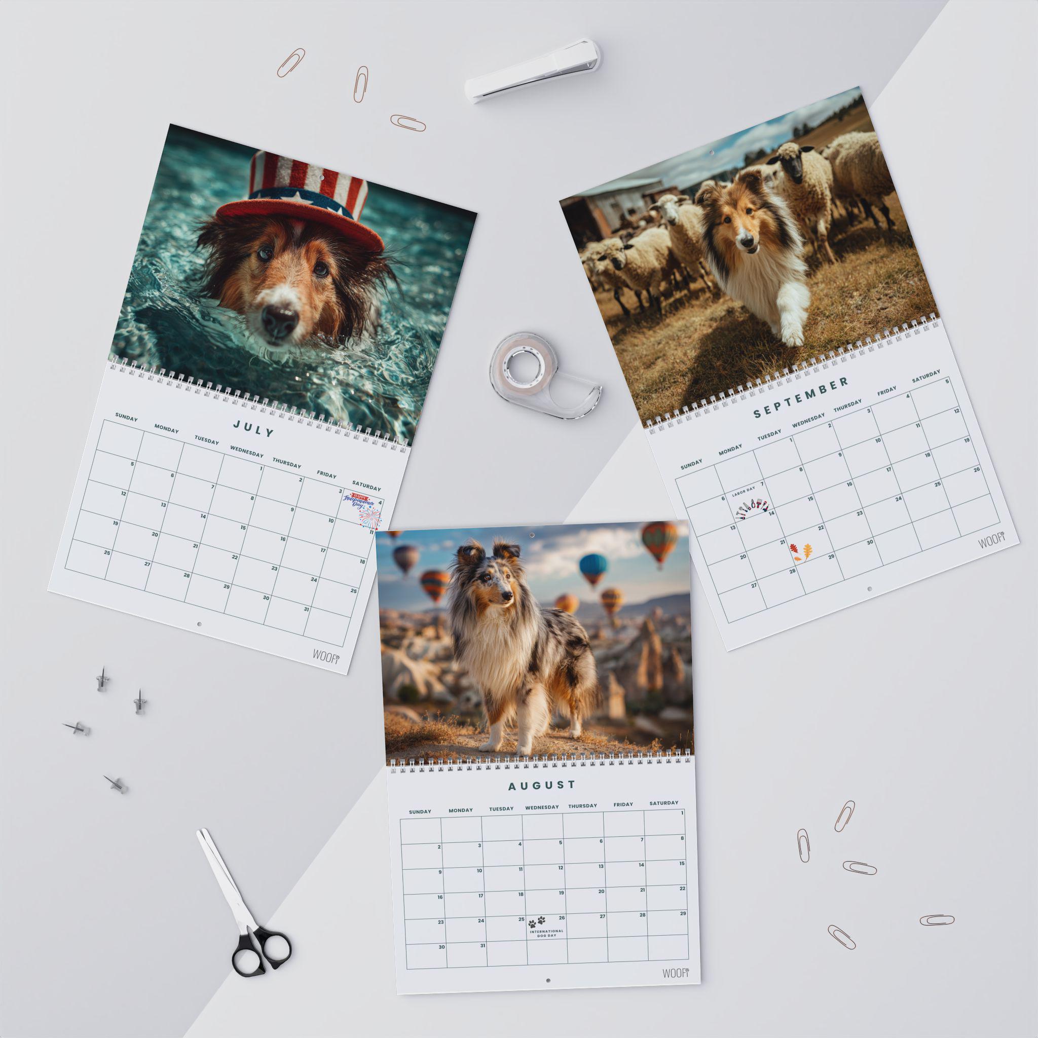 Shetland Sheepdog Calendar 2026 : Desktop and Wall Calendar Options ...