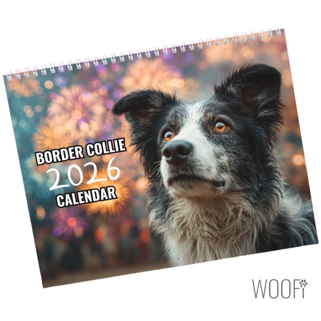 Border Collie Dog Calendar 2026 : Desktop and Wall Calendar Options ...