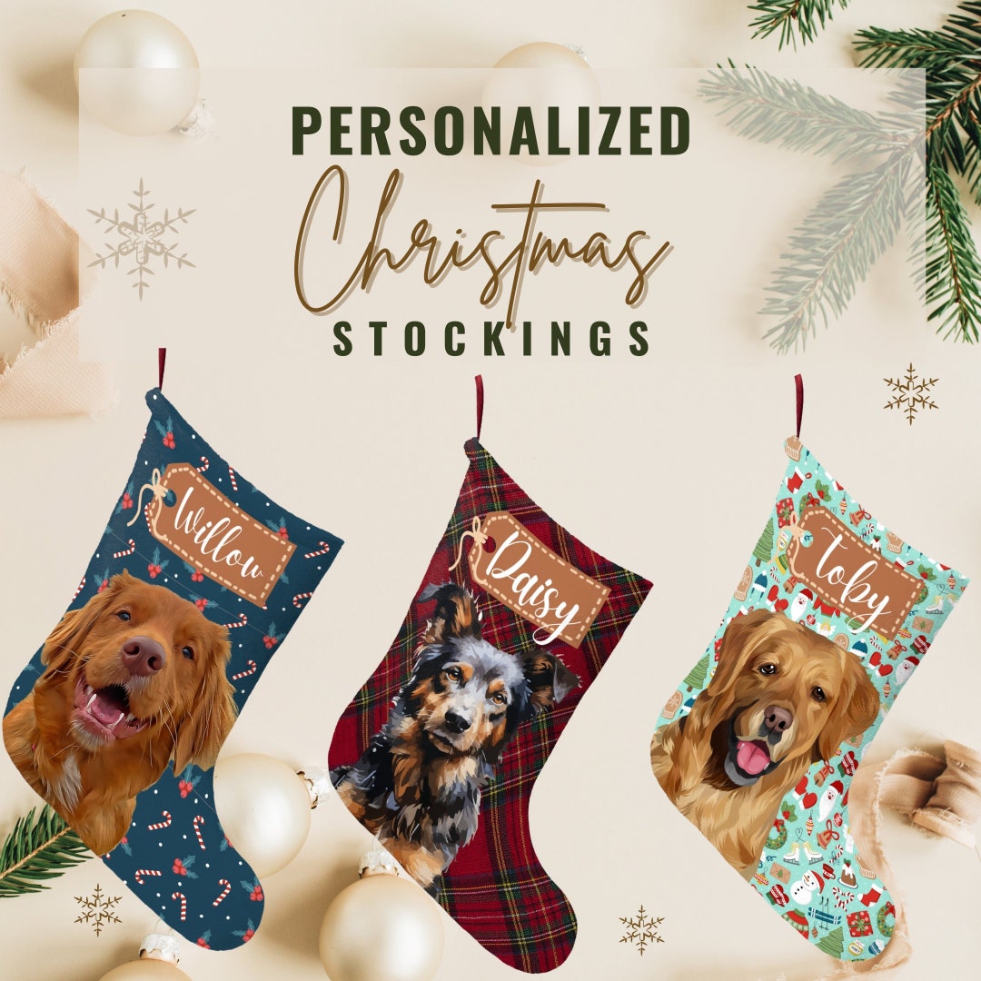 Personalized Dog Christmas Stocking, Christmas Stockings for Dogs ...