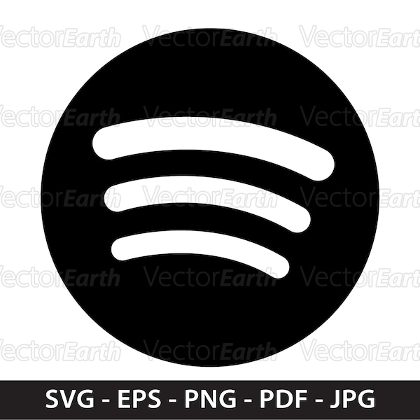 Spotify Svg - Etsy