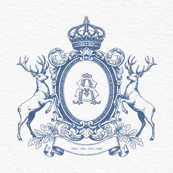 Floral Crest Crown Clipart - Etsy