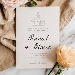 Hand Draw Church Icons SVG, Hand Drawn Church Illustration SVG, Wedding ...