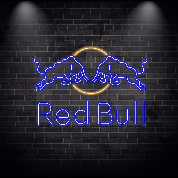 Red Bull Neon Sign - Etsy