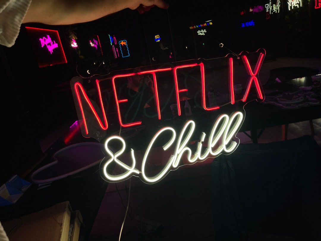 Netflix and Chill Neon Sign / Christmas Gifts /custom Neon - Etsy