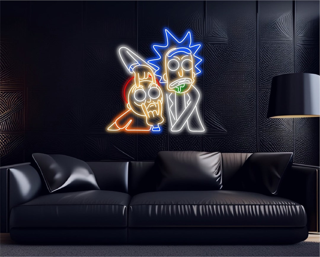 Rick and Morty Neon Sign / Christmas Gifts / Custom Neon Sign - Etsy