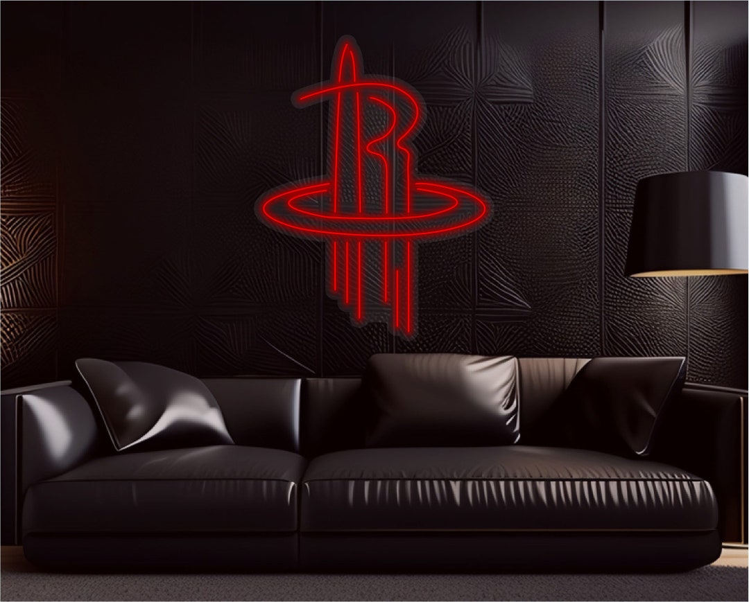 Houston Rocket Logo Neon Sign / Christmas Led Gifts / Nba Team - Etsy