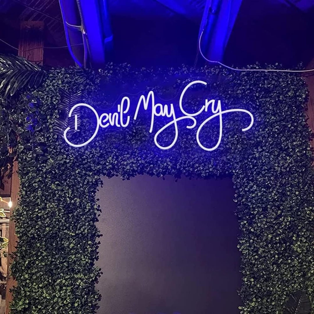 Neon Sign Devil May Cry DMC Sign Neon DMC Wall Art Video - Etsy