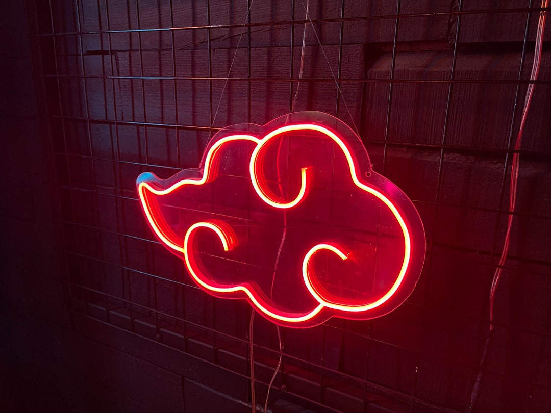 Akatsuki Cloud Anime Neon Sign Christmas Anime Gifts - Etsy