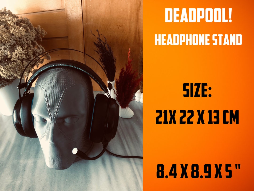 Deadpool Headphone Holder, 3d Printed Headphone Stand, Headphone Stand ...
