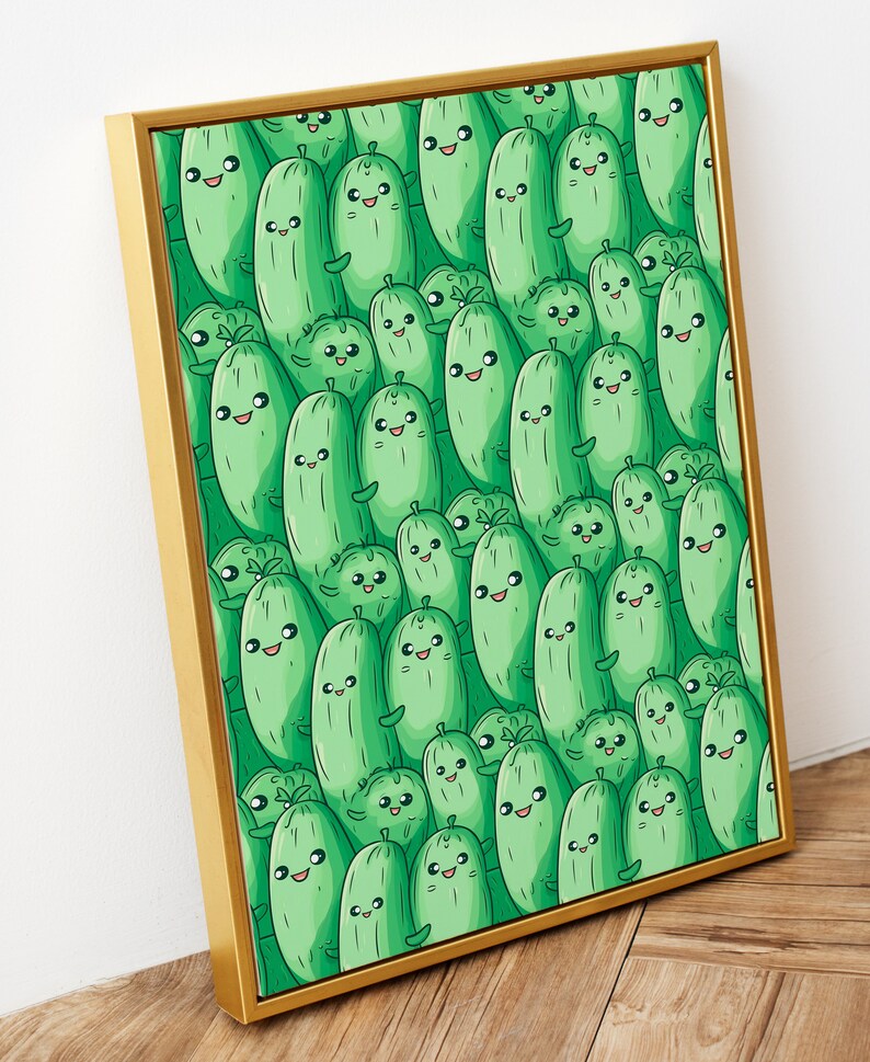 Happy Pickles Pattern | 12 X 12 Cute Pattern | 300 DPI | Digital ...
