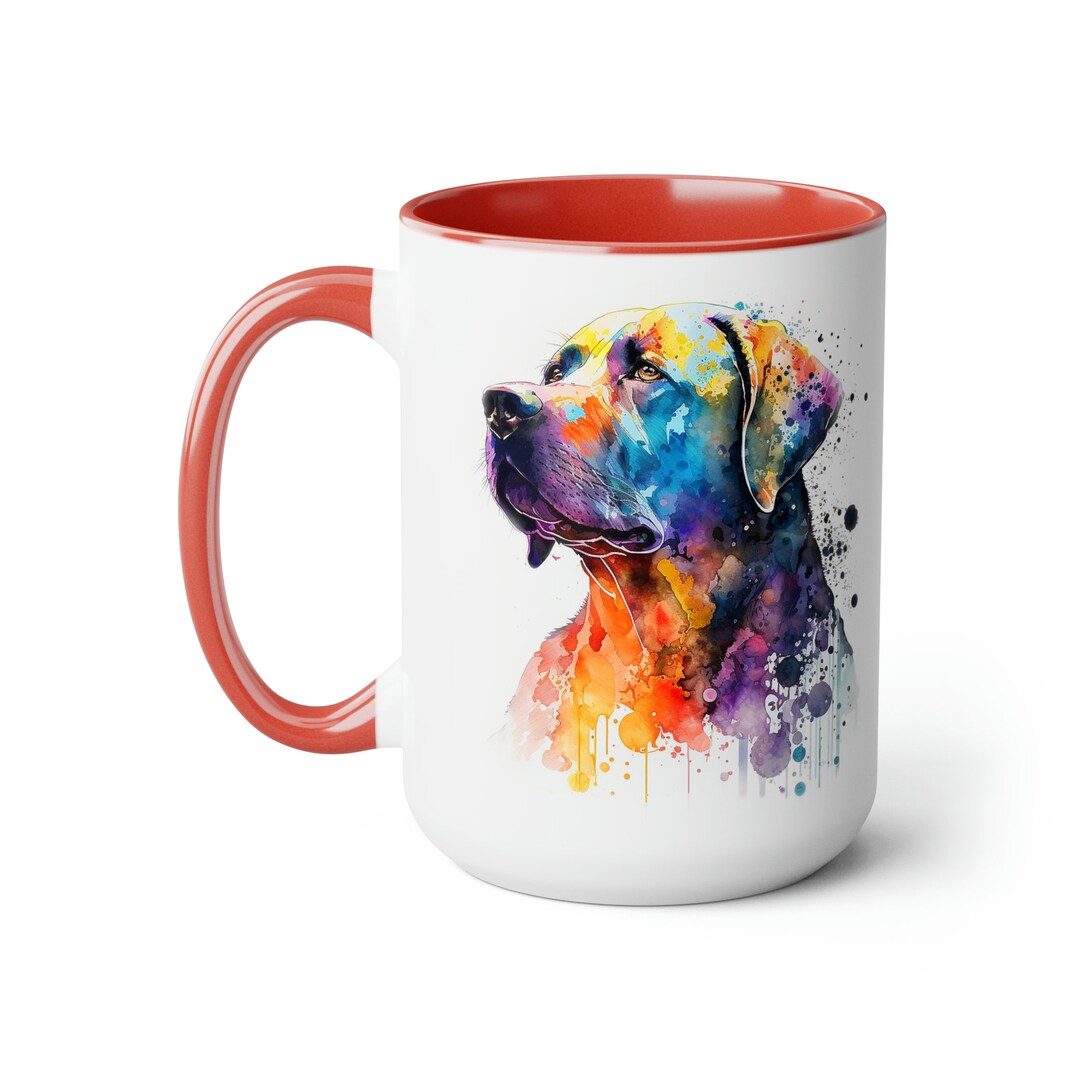 Lab Labrador Retriever Dog Breed Colorful Coffee Mugs, 15oz - Etsy