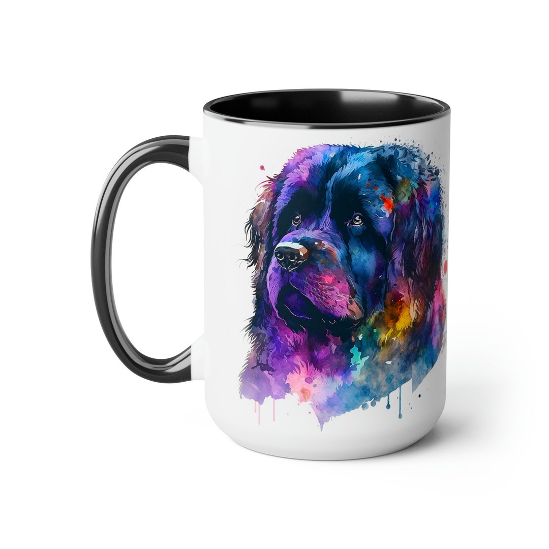 Newfoundland Dog Breed, Colorful Coffee Mugs, 15oz - Etsy