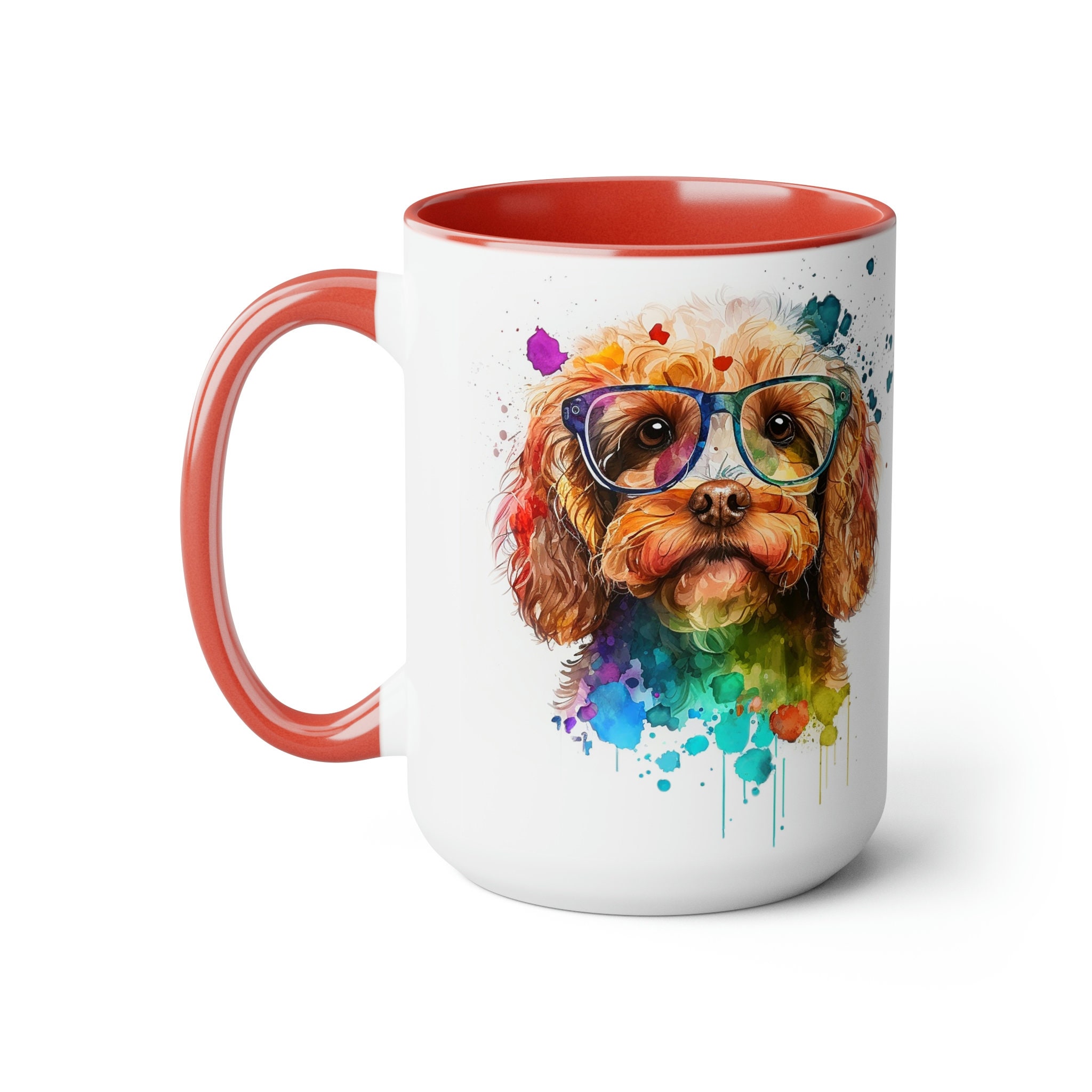 Cavapoo Goldendoodle Dog Breed Colorful Coffee Mugs, 15oz - Etsy