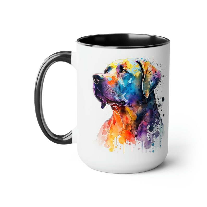 Lab Labrador Retriever Dog Breed Colorful Coffee Mugs, 15oz - Etsy
