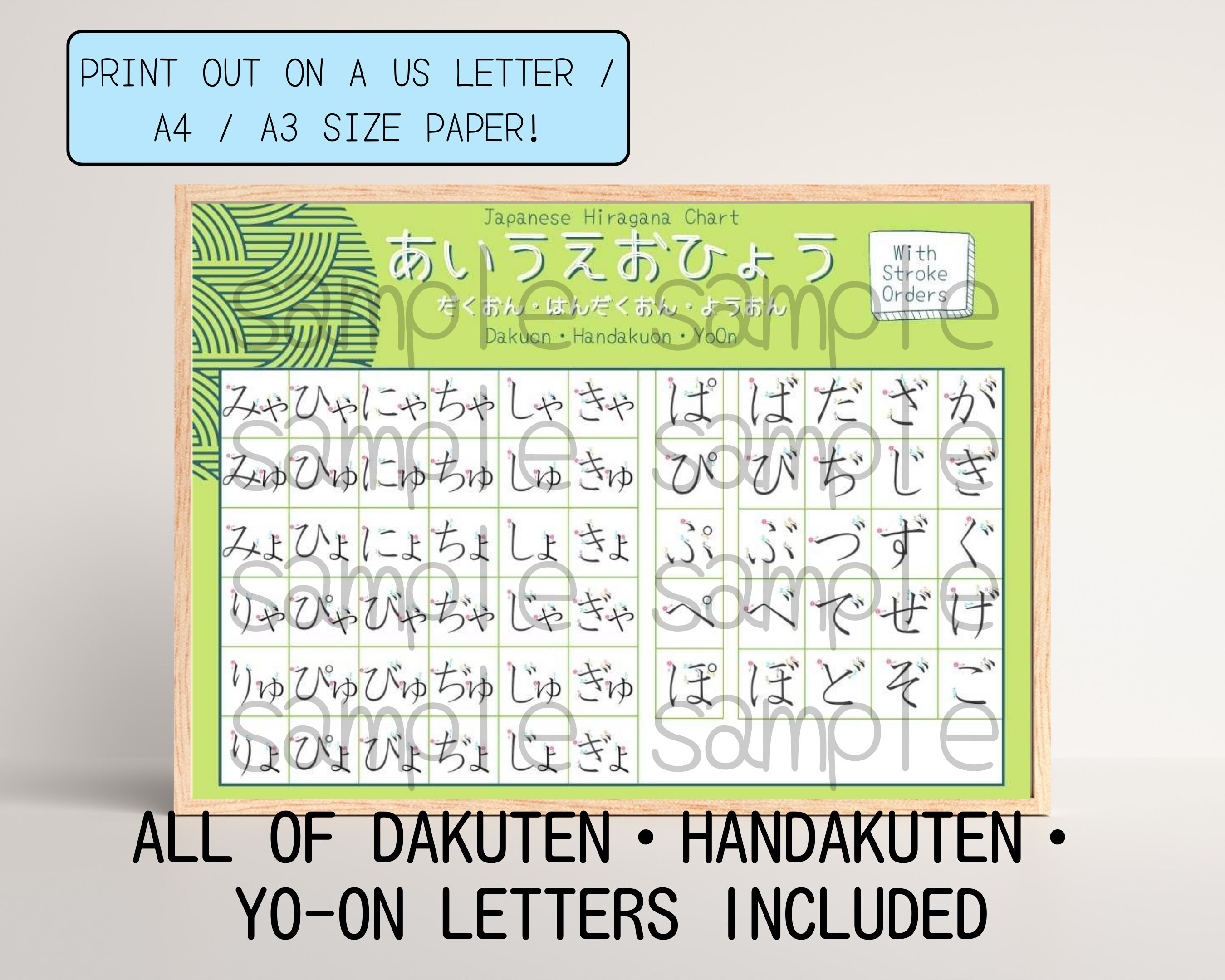 Complete Hiragana Katakana Gojuon Japanese Alphabet Chart, 56% OFF