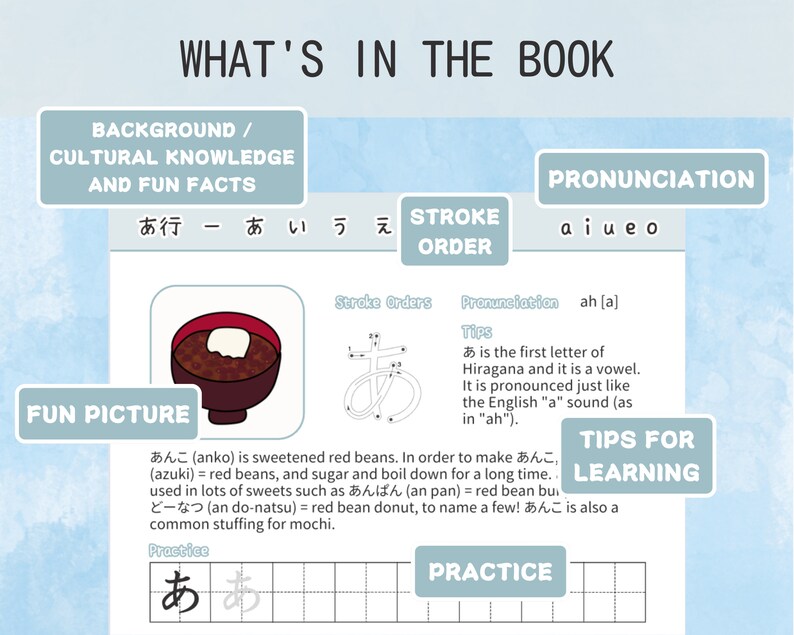 Hiragana Workbook to Practice Japanese Reading and Writing Worksheets ...