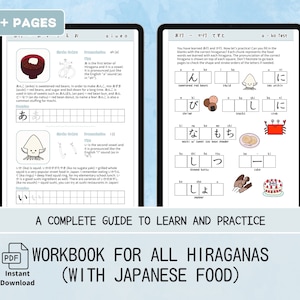 Hiragana Workbook to Practice Japanese Reading and Writing Worksheets ...