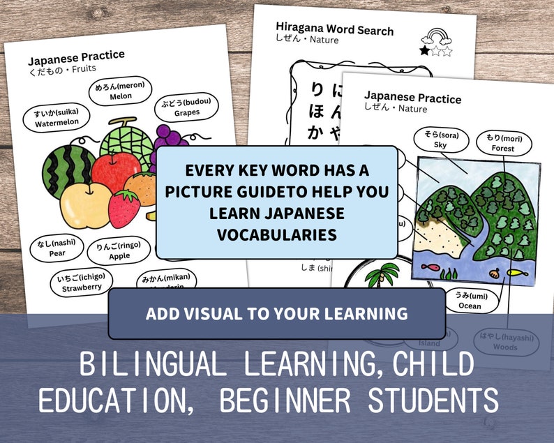 Hiragana Word Search Game to Master Japanese Alphabets With Pictures ...