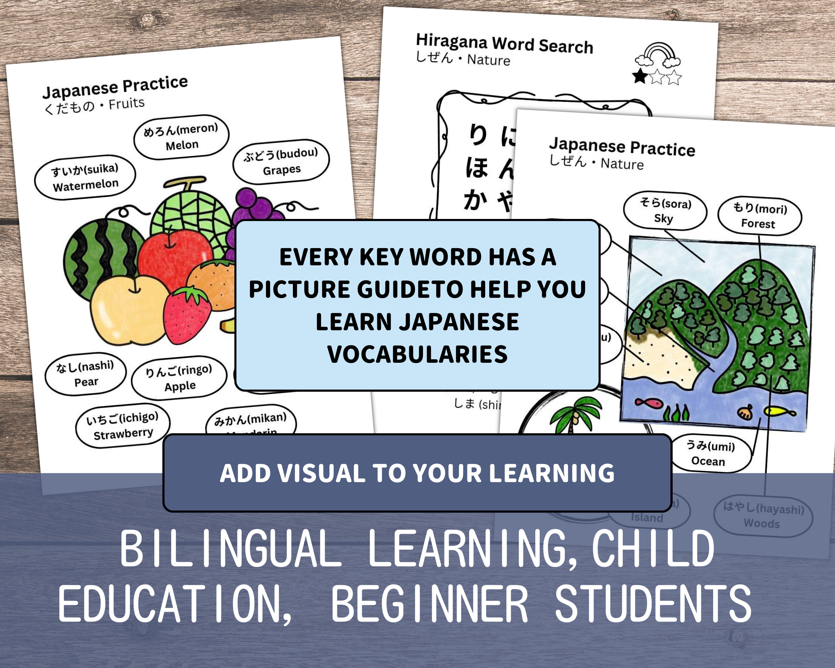 Hiragana Word Search Game to Master Japanese Alphabets With Pictures ...