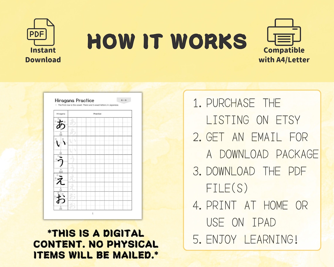 Hiragana and Katakana Worksheets Bundle for Japanese Characters ...