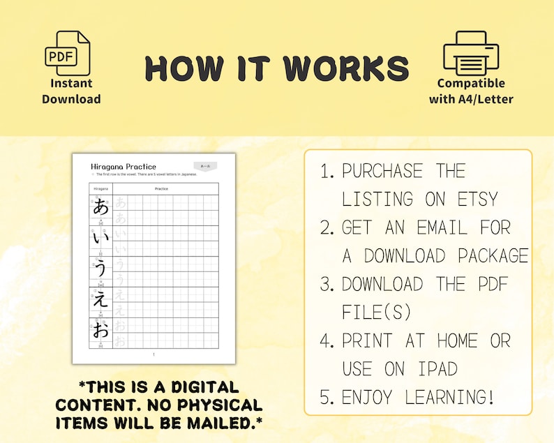 Hiragana and Katakana Worksheets Bundle for Japanese Characters ...