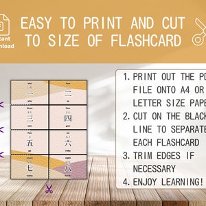 Numbers in Japanese Hiragana and Kanji Flashcards for Japanese Learning ...