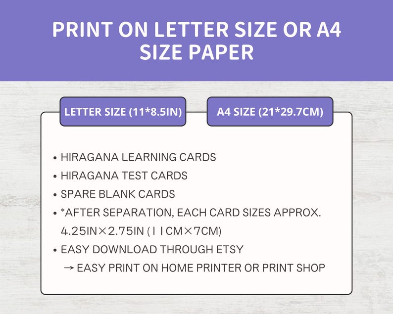 Hiragana Flashcards With Mnemonic Japanese Learning Cards for Hiragana ...
