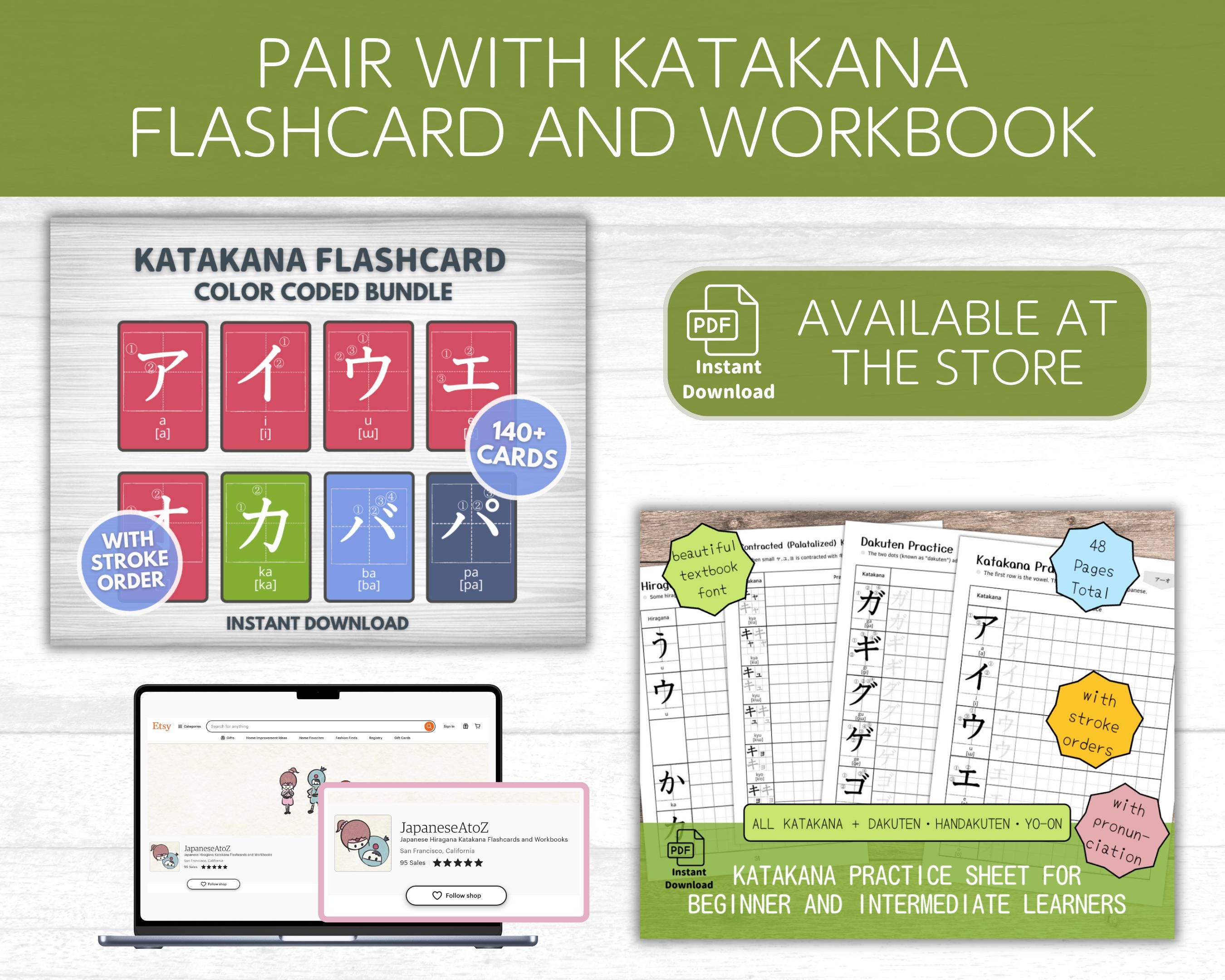 Katakana Word Search: Japanese Learning Game (digital Printable) - Etsy