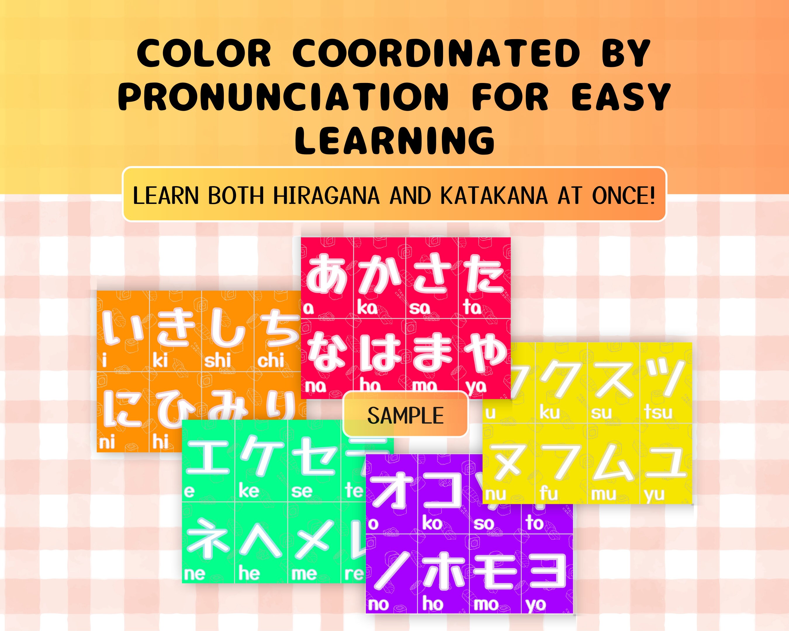 Hiragana & Katakana Flashcards: Japanese Alphabet With Stroke Orders ...