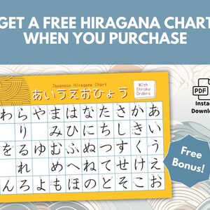 Hiragana Cards Color Coordinated Japanese Practice Flashcards With ...