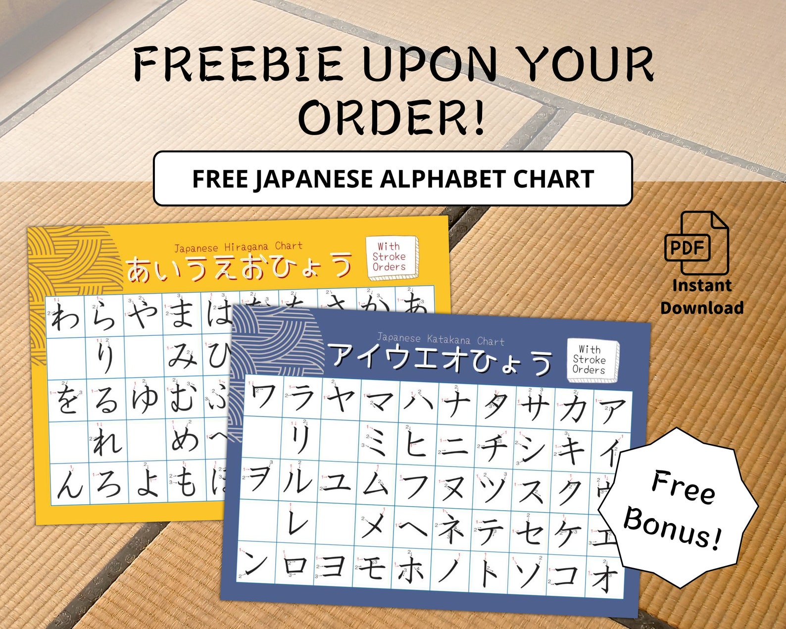 Hiragana Katakana Practice Flashcard Bundle for Japanese Learners ...