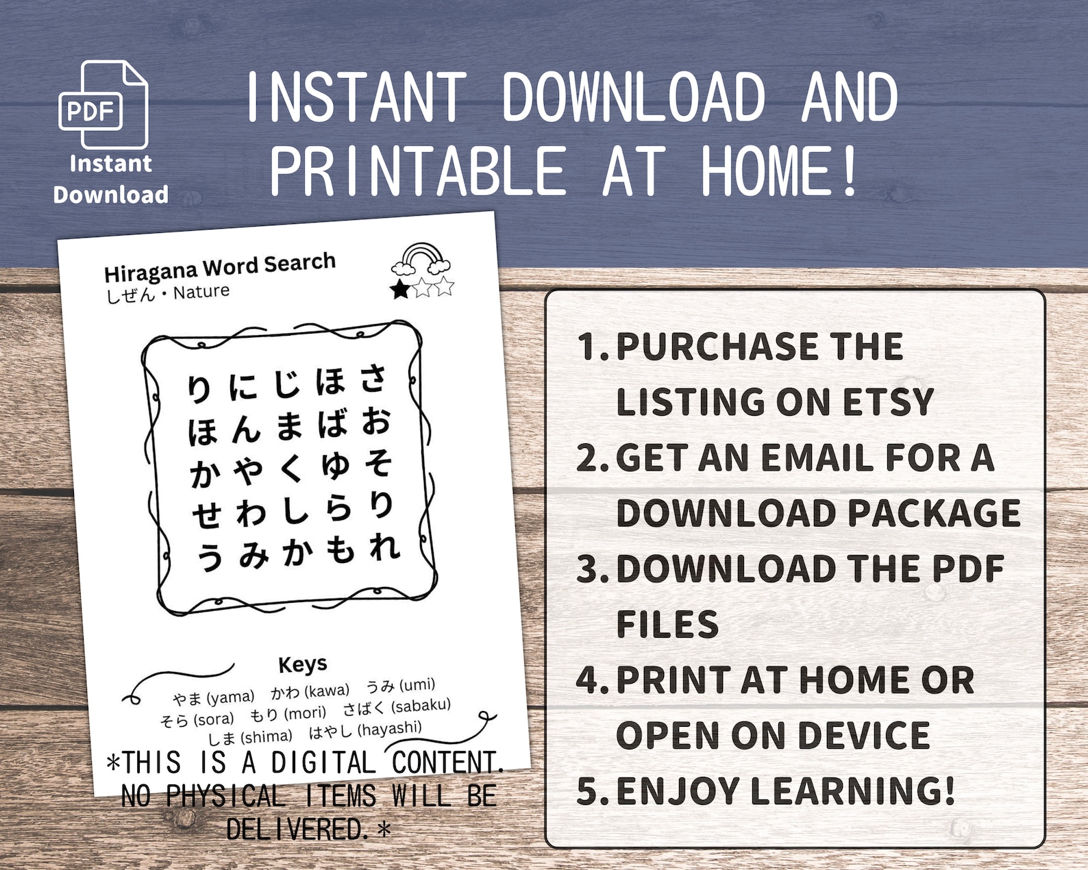 Hiragana Word Search Game to Master Japanese Alphabets With Pictures ...