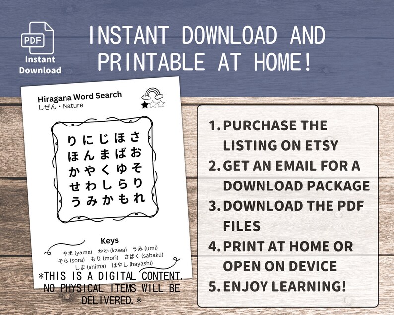 Hiragana Word Search Game to Master Japanese Alphabets With Pictures ...