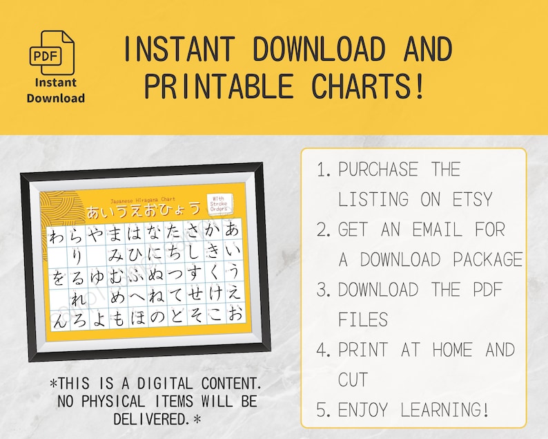 Hiragana Katakana Chart: Japanese Alphabet With Stroke Orders (PDF ...