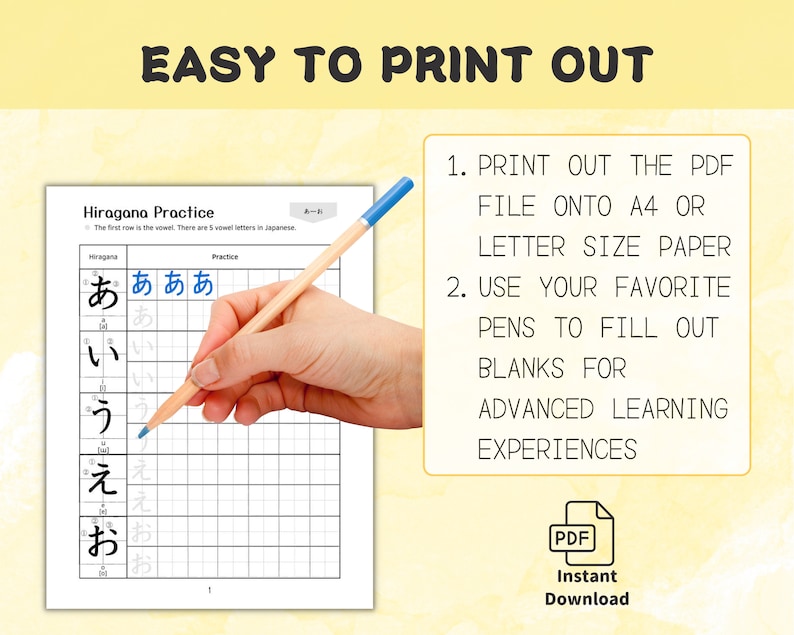 Hiragana and Katakana Worksheets Bundle for Japanese Characters ...