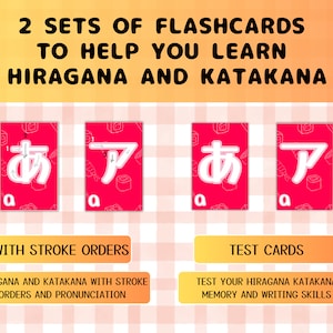 Hiragana & Katakana Flashcards: Japanese Alphabet With Stroke Orders ...