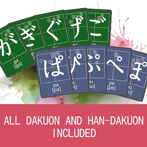 Hiragana Katakana Flashcard Bundle Japanese Flashcards Katakana and ...