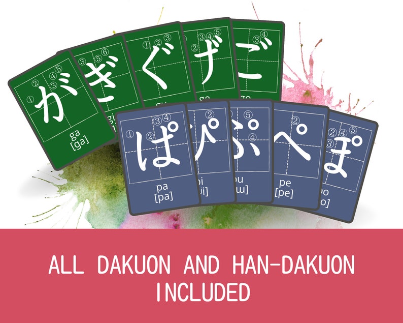 Japanese Flashcards: Hiragana & Katakana Bundle (digital Download) - Etsy